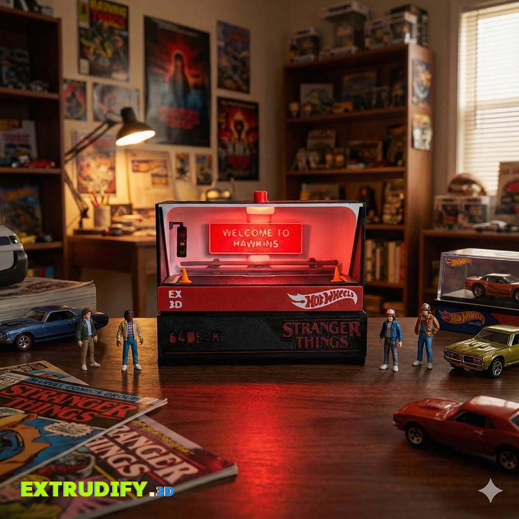 STACKABLE LED CASE | STRANGER THINGS EDITION | 1:64 DIE CAST – Extrudify.3D